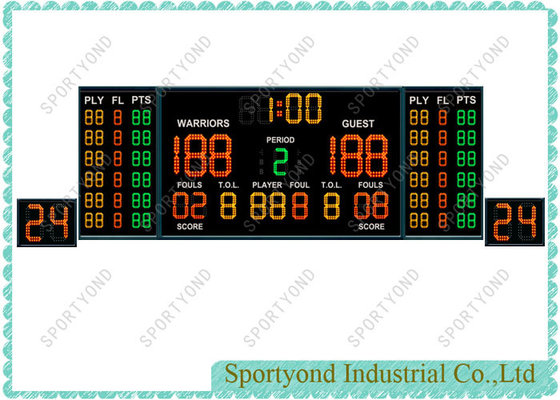 LED Digital Electronic Wireless Basketball Scoreboard , Basketball Game Timer