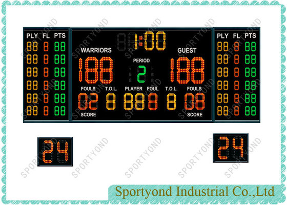 LED Digital Electronic Wireless Basketball Scoreboard , Basketball Game Timer