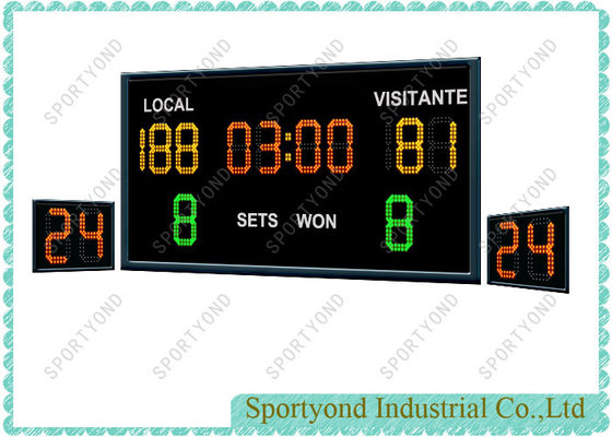 Digits Display Electronic Basketball Scoreboard And 24 Seconds Stop Clock