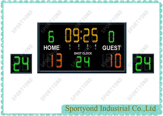 Aluminum Housing Green LED Electronic Scoreboard Basketball Scorekeeper