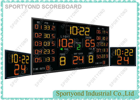 Play Timer Electronic Basketball Scoreboard , Wireless Basketball Shot Clocks