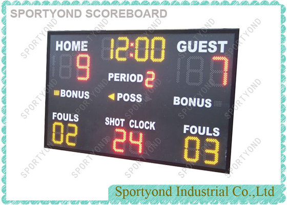 Indoor Wide Voltage Stadium Led Electronic Scoreboard For Basketball / Football