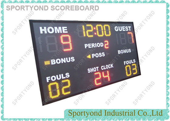 Indoor Wide Voltage Stadium Led Electronic Scoreboard For Basketball / Football