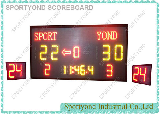 Seven Segment Electronic Score Timer And Clock In Basketball 24 Seconds