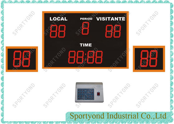 Rote LED-Wasserball-Anzeigetafel mit Schuss-Uhr, ultra helles 120cm x 80cm