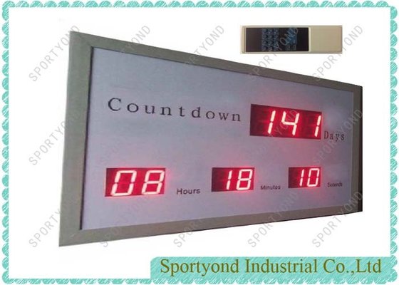 Elektronische geführte Digitaluhr-Anzeige mit Zählungs-Stillstandszeiten, Aluminiumwohnung