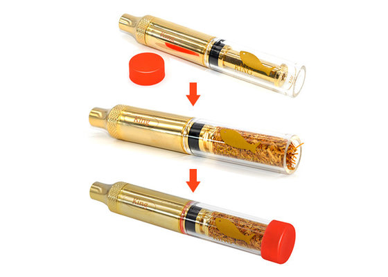 Multi - Functional Dry Herb Pipe / ATMAN KING Goldenfish Smoking Pipe Three Colors