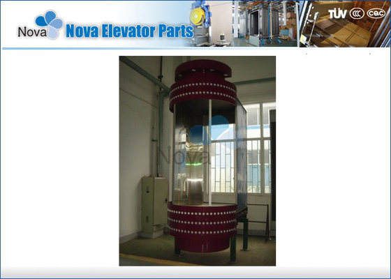Panoramic Passenger Elevator Cabins , 800kg ~ 1000kg Sightseeing Lift Cabin