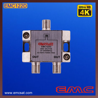 5-2600 MHz SMATV 2 way splitter with good signal transmission