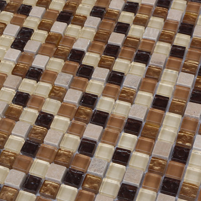 300x300mm mosaic glass tile backsplash,mosaic wall tile,mix color supplier