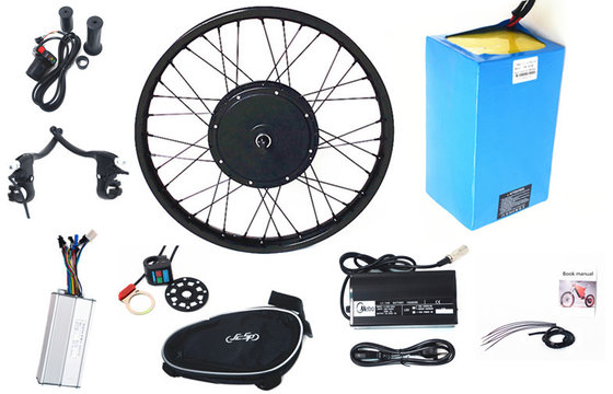 26" Rear Wheel 48v 1500w Electric Bike Kit With V / Disc Brake 65km/h