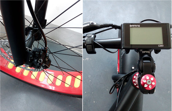 Bafang Motorized Electric Fat Tire Mountain Bike For Adults 48v 750w