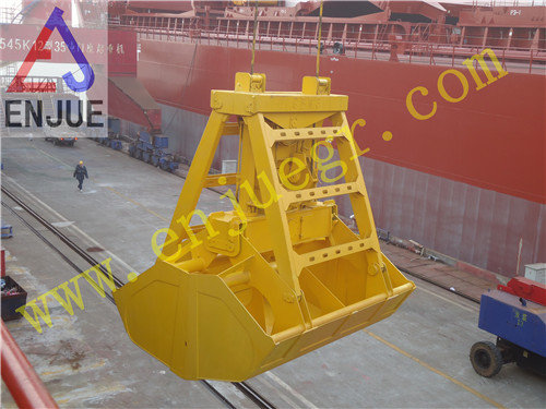 Single Wireless Rope Remote Control Clamshell Grab Bucket Grapple for Sale