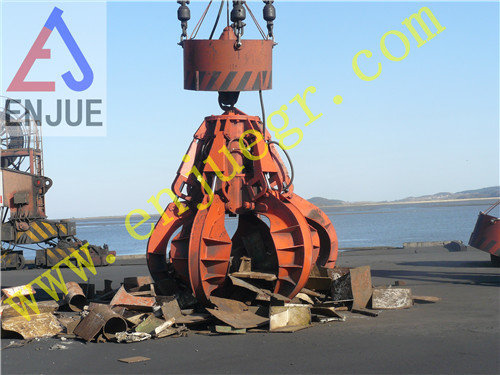 New Electric Hydraulic Orange-Peel Grab for Barge Bulk Material Handling for Rock