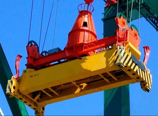 20' 40' telescopic hydraulic container spreader lifting beam spreader per container
