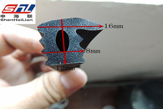 Waterproof Industrial Door Rubber Seal Strip , EPDM Rubber Door Seals