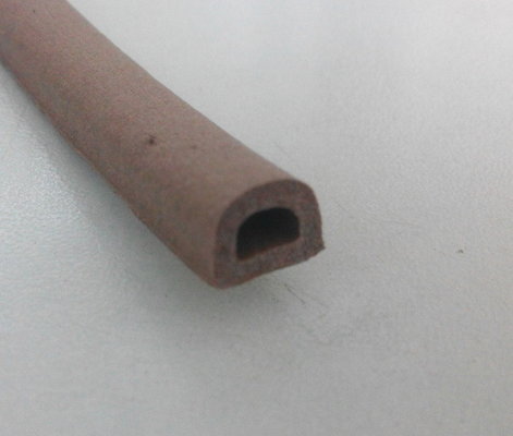 OEM Brown Door Rubber Seal EPDM / PVC , Ozone Proof And High Elastic