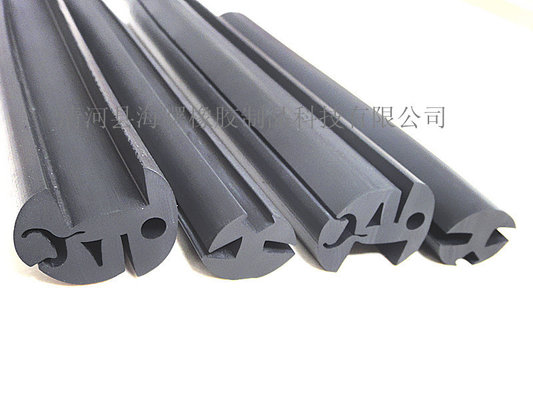 High Elastic Automatic Door Bottom Seal , EPDM Window Seal Strip Fireproof