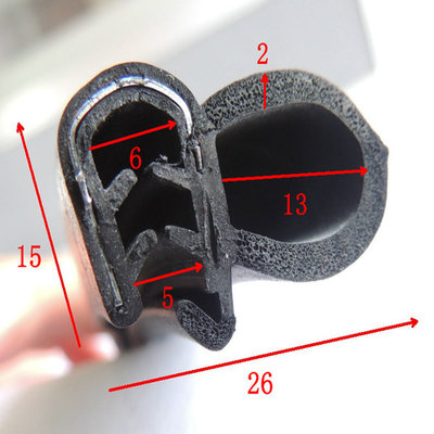 High Strength Extruded Parallel Rubber Seal Black Anti-Corrosion