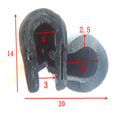 Anti-aging EPDM Mechanical Extruded Rubber Seal Anti-abrasive , High Strength
