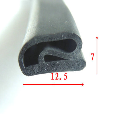 Low Noise Door Rubber Seal , Sliding Epdm Extrusion Rubber Seal
