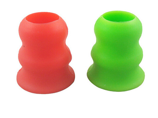 OEM Molded Rubber Parts , Colorful Silica Gel Corrugated Sleeves