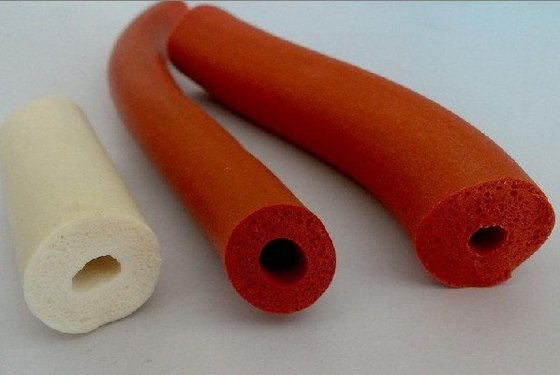 Silicone Rubber Profiles Silica Gel Sealing Tube / Soft Rubber Foam Sealing Hose