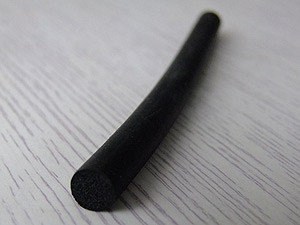 Black Rubber Extruder for Industrial Equipment , Silicone Sponge Extrusion