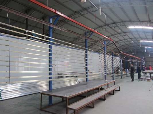Aluminum Profile Powder Coating Line Power / Manual Powder Coating Machine , Free Conveyor
