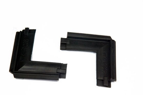 EPDM material rubber corners parts , Custom Molded Rubber Parts