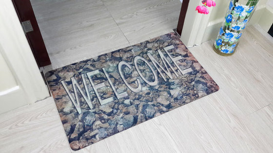 Eco-Friendly Beautiful Rubber Floor Carpet , Custom Rubber Floor Mats