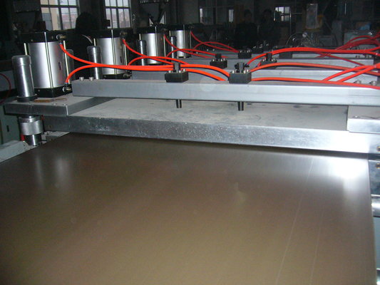 Door Frame Plastic Extrusion Machinery , High Efficiency PVC Profile Extruder