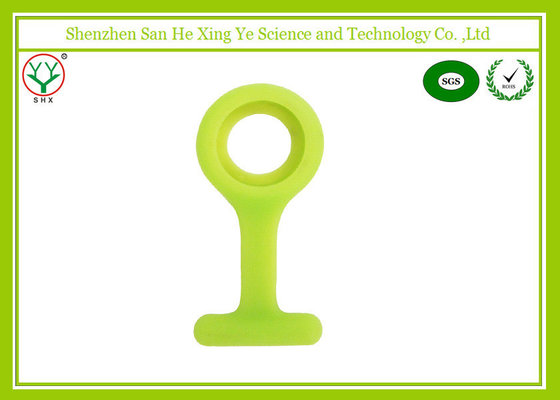 Eco - Friendly Soft Yellow Silicone Rubber Nurse Watch Band 24mm / 16mm