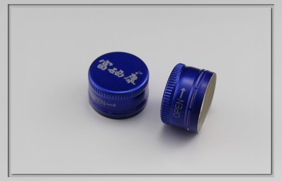 30.2×19mm syrup packaging aluminium bottle caps with silicone rubber stopper