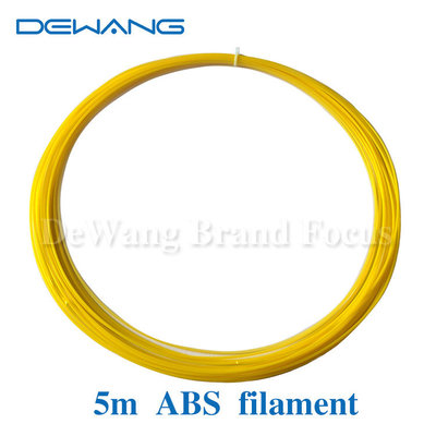 Golden 3D Printer Filament ABS 1.75mm  Plastic Rubber Consumables Material 5m