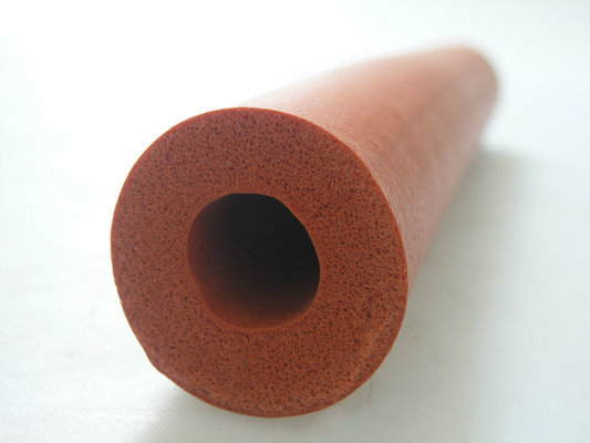 Durable Flexible Silicone Sponge Extrusion Silicone Foam Tube / Silicone Pipe