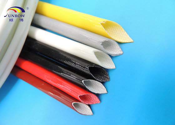 Black White Red Custom Silicone Fiberglass Sleeving for Joint Insulating 4000V  4KV