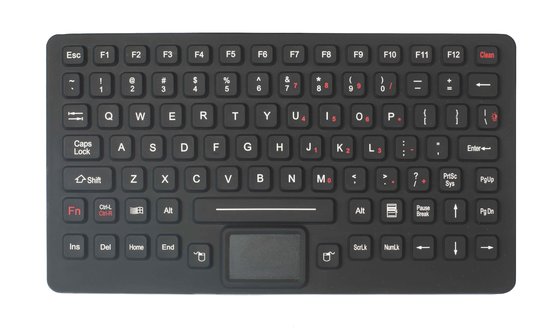 Militaty silicone rubber backlight keyboard with sealed touchpad for ruggdized computer