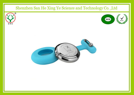 Eco - Friendly Soft Yellow Silicone Rubber Nurse Watch Band 24mm / 16mm