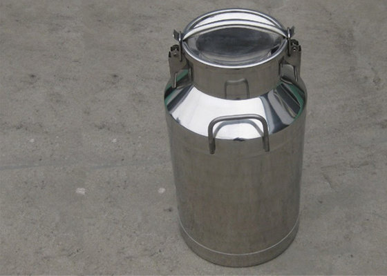 SS304 High Rubber Sealing Ring Aluminum Milk Can With Fixed Handle