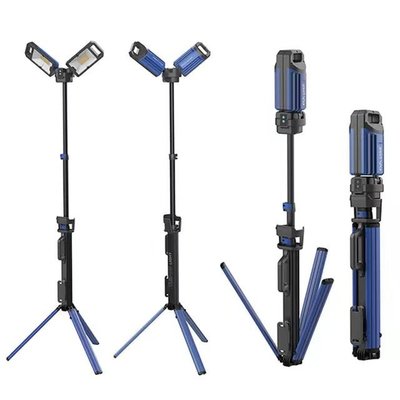 4500lm Heavy duty aluminum rechargeable portable tripod light IPX4 tripod work light