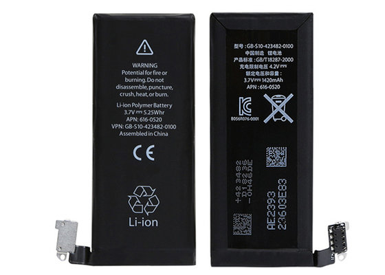 1420mAh 3.7V Iphone Replacement Batteries / Internal Battery for Apple iPhone 4 4G