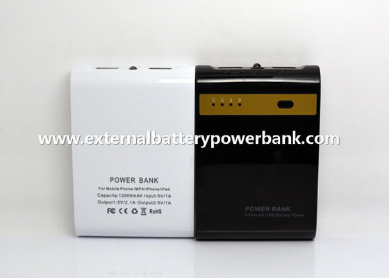 Square 2 USB Power Bank  Portable Charger with Strong LED Flashlight
