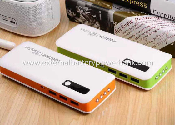 High Power 10000mAh Universal Dual USB Power Bank  4 LED Light