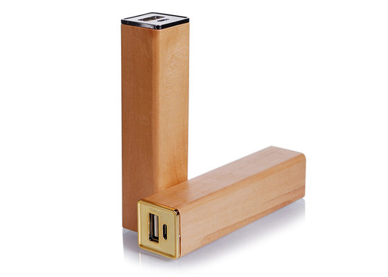 Solid Wood Style Mini USB External Battery Power Bank For Smart Phone