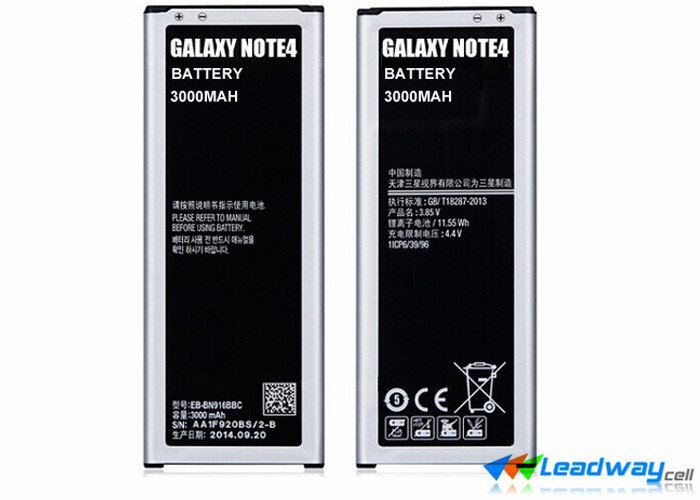 Mobile Phone Samsung Galaxy Note 4 3.7V Lithium Cell Battery replacement 3220 mAh