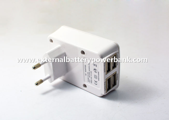 European Standard 1A Universal Travel Charger with 4 USB Power Port for iPhone