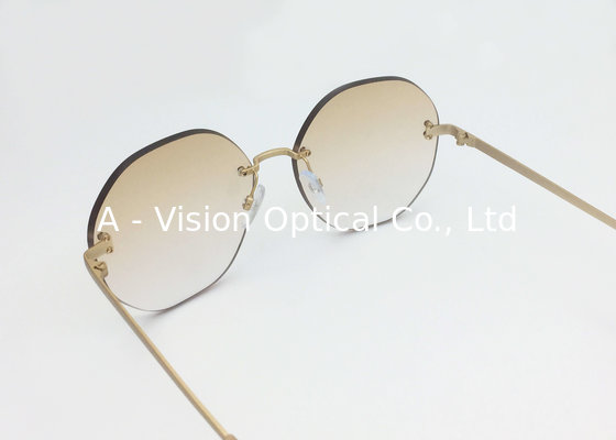 Lightweight rimless titanium sunglasses Men Women accessories UV protection 100% supplier
