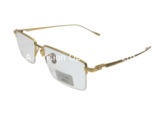 Semi rim Men's titanium optical frame Classic eyewear high quality supplier