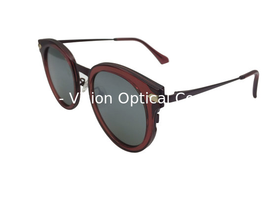 Round retro style acetate sSunglasses Women UV protection 400 supplier